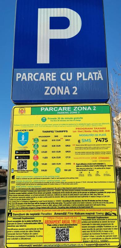 Panourile de informare a parcărilor din Zona 2 au fost înlocuite ...