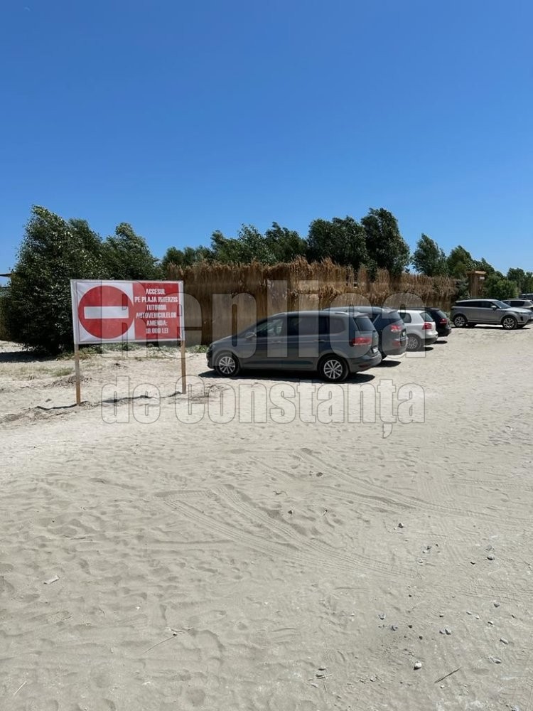 O mașină a corpului diplomatic, care nu era în misiune, „a făcut plajă ...