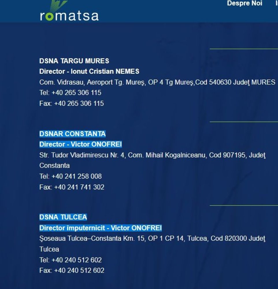 Șeful ROMATSA Constanța e împuternicit și la Tulcea, dar primește un ...