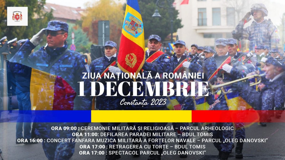 Constanța sărbătorește Ziua Națională a României. Programul zilei de 1 Decembrie | replicaonline.ro