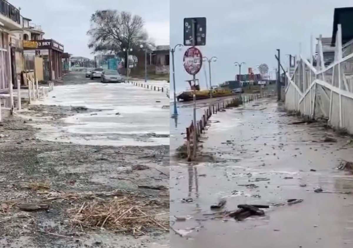 Imagini cu stațiunea Vama Veche, devastată de furtună. Video ...