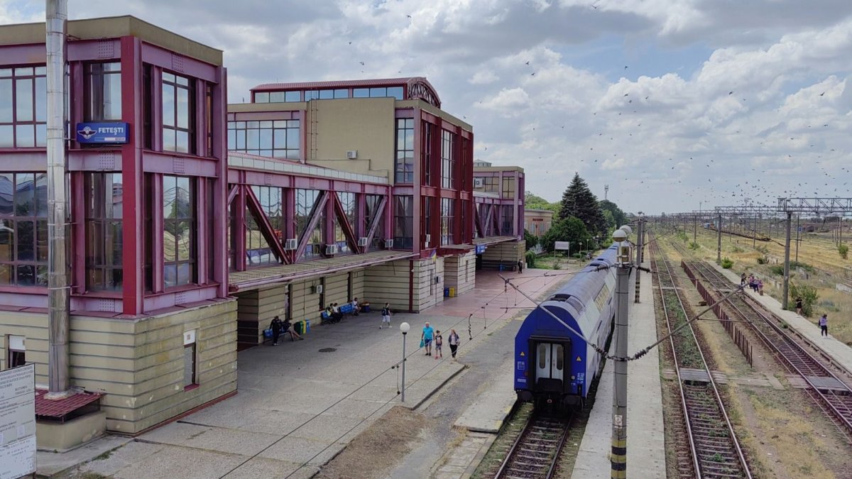 Gara Fetești din patrimoniul C.F. Infrastructură Constanța, monumentul ...