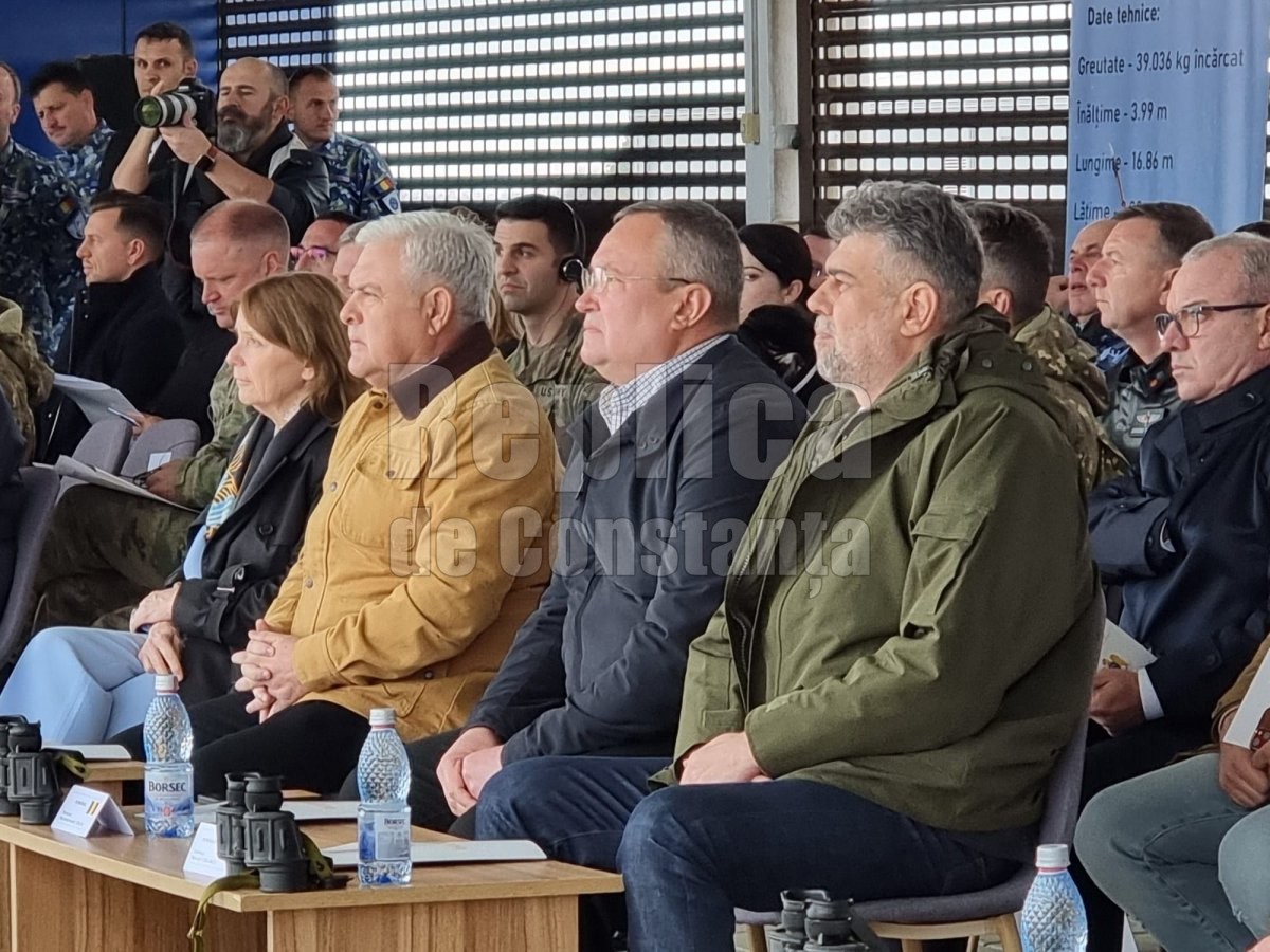 Primele trageri reale cu sistemul PATRIOT la Capu Midia, în prezența ...