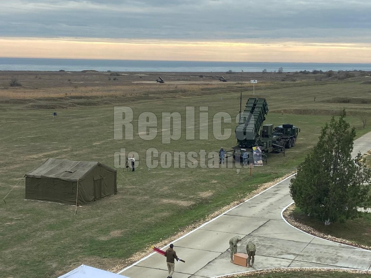 Primele trageri reale cu sistemul PATRIOT la Capu Midia, în prezența ...
