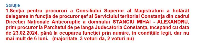 Este oficial! Mihai Stanciu, noul procuror șef al DNA Constanța, în ...