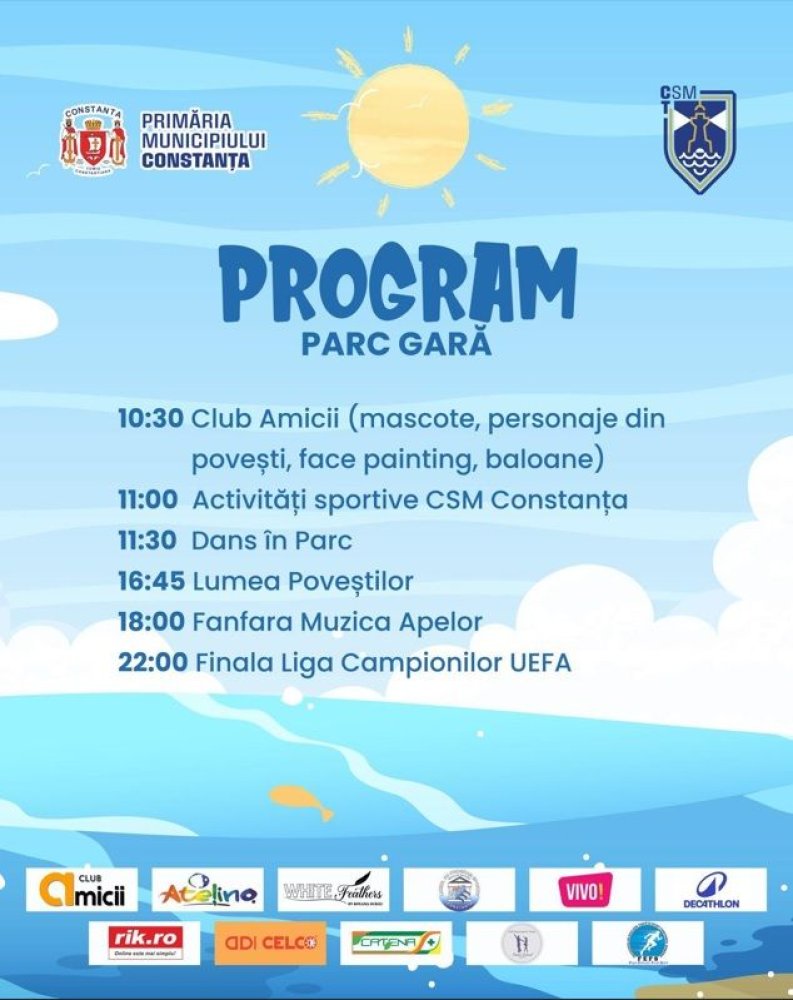 Primăria Constanța organizează evenimente pentru copii, de 1 Iunie ...