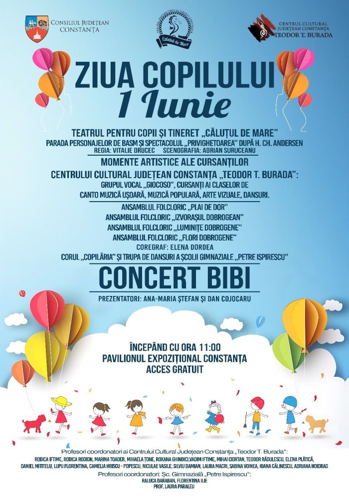 Ziua Copilului, sărbătorită de Centrul Cultural Județean Constanța ,,Teodor T. Burada ...