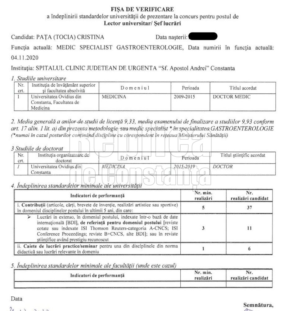 S-a mărit familia la Universitatea Ovidius! Cumnata contrabandistului ...