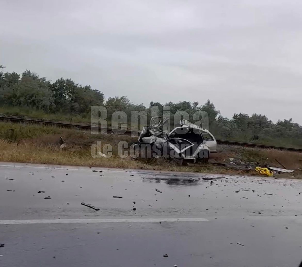 Impact grav între o mașină și o cisternă, aproape de Năvodari: șoferul ...