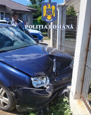 Aproape de comă alcoolică, a confundat parcarea cu gardul unui imobil ...