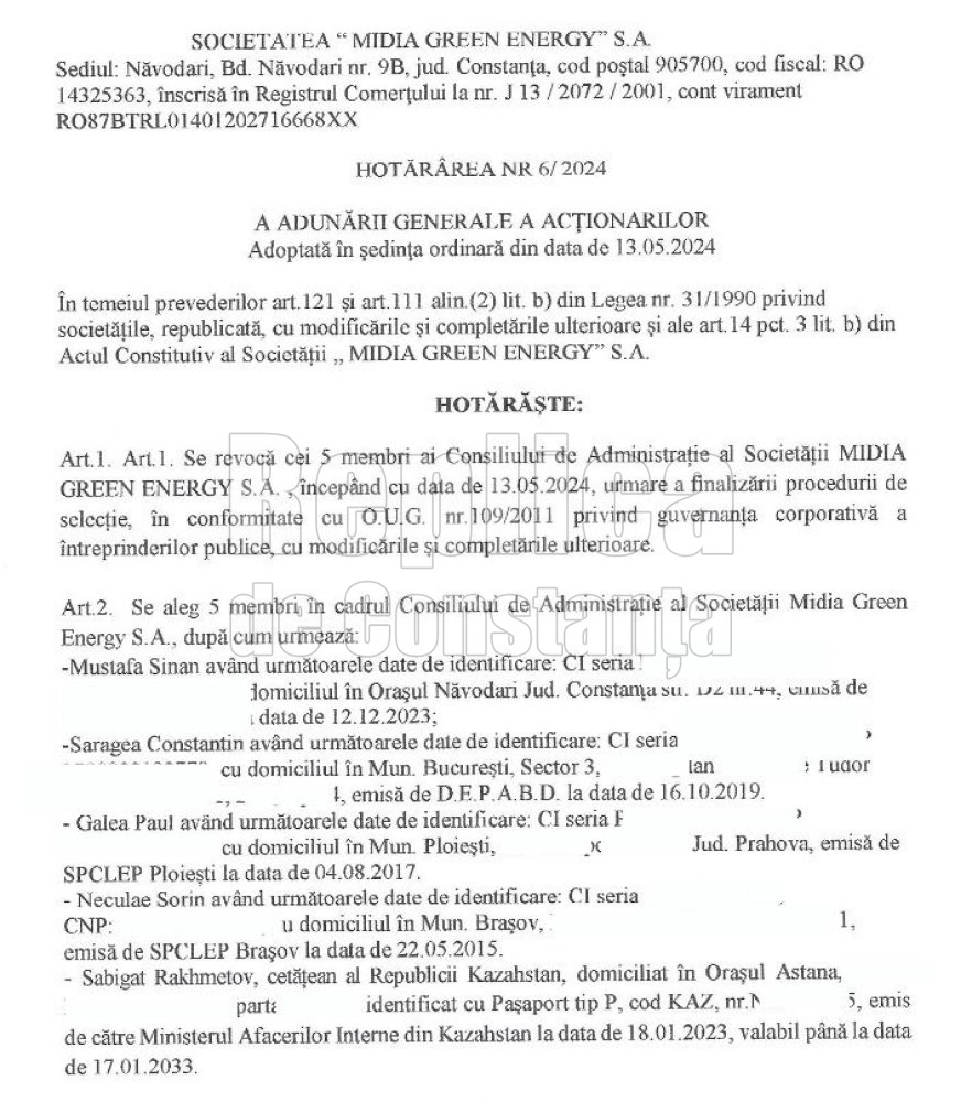 Nepotul lui Adriean Videanu a intrat în conducerea Uzinei Midia de la ...