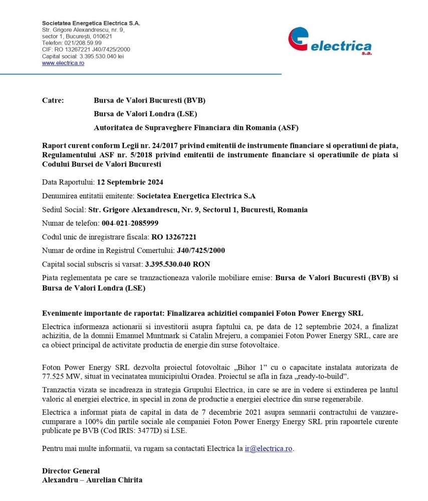 Statul român a cumpărat de la Emanuel Muntmark o firmă fără activitate ...