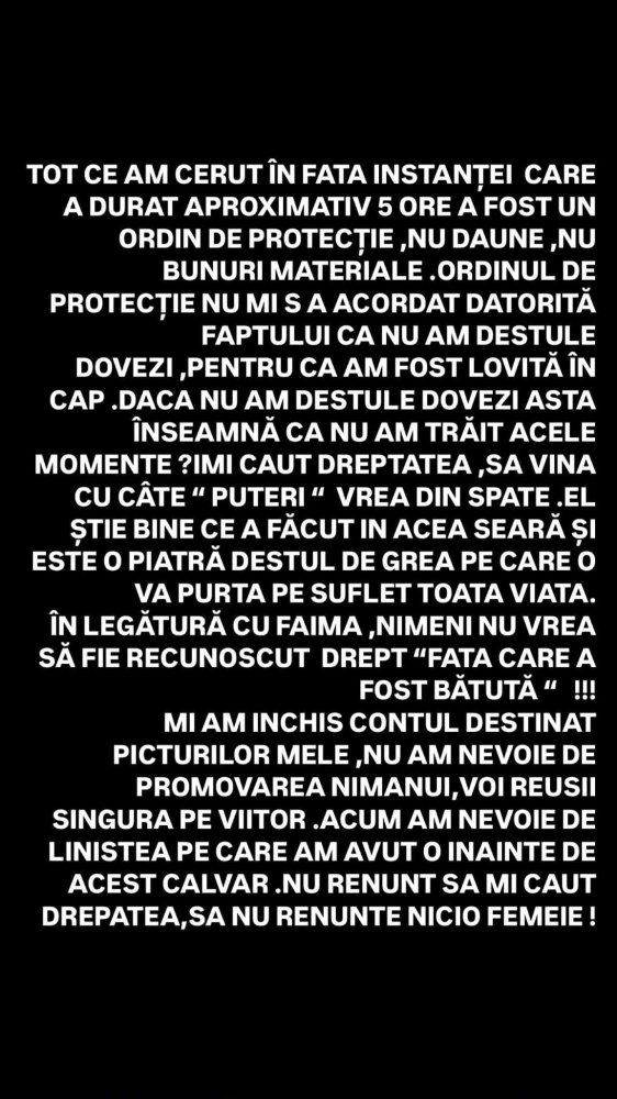 Iubita lui Sali Levent insistă să obțină ordin de protecție împotriva ...