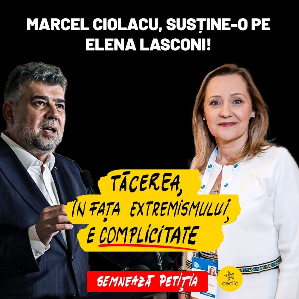Petiție otrăvită, ambalată frumos: ”Marcele, susține-o pe Elena Lasconi!” | replicaonline.ro