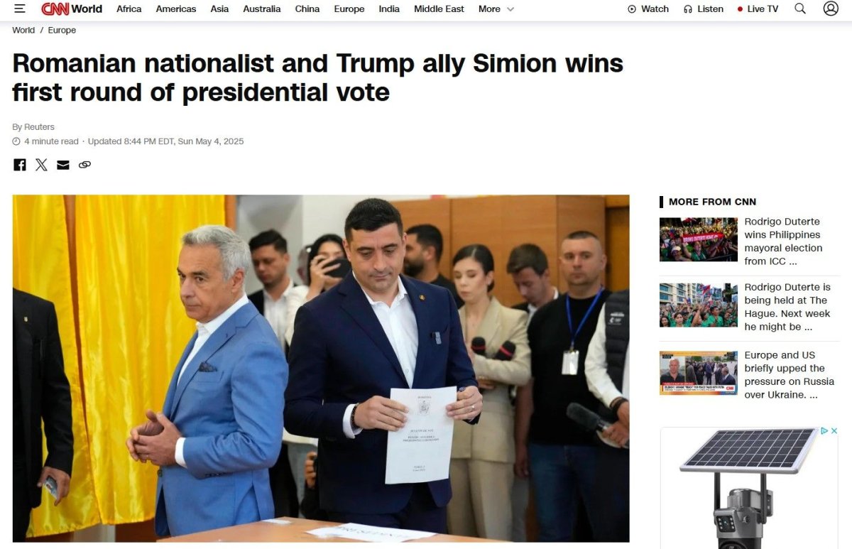 George Simion, văzut de americani ca fiind un fel de „Donald Trump de ...