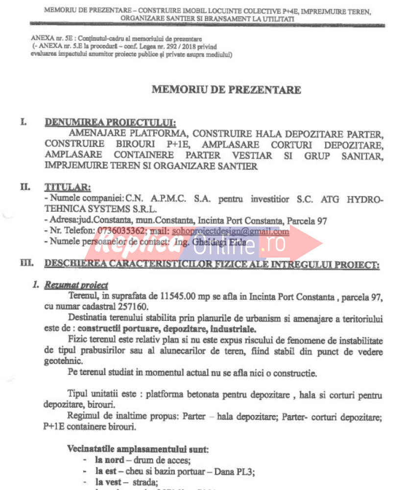 Cum a pus mâna Paul Ivanov pe un hectar de teren în Portul Agigea ...