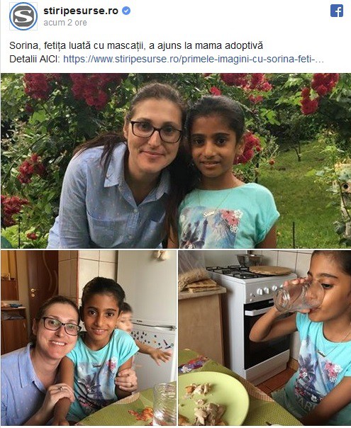 Primele imagini cu Sorina, fetița săltată cu mascați și bruscată de ...