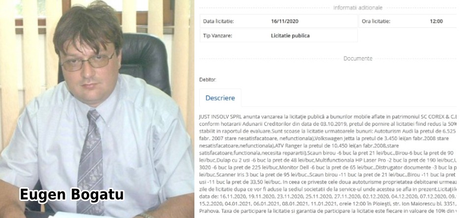 BUNURILE din SINAIA ale lui Eugen BOGATU au fost SCOASE la LICITAȚIE ...