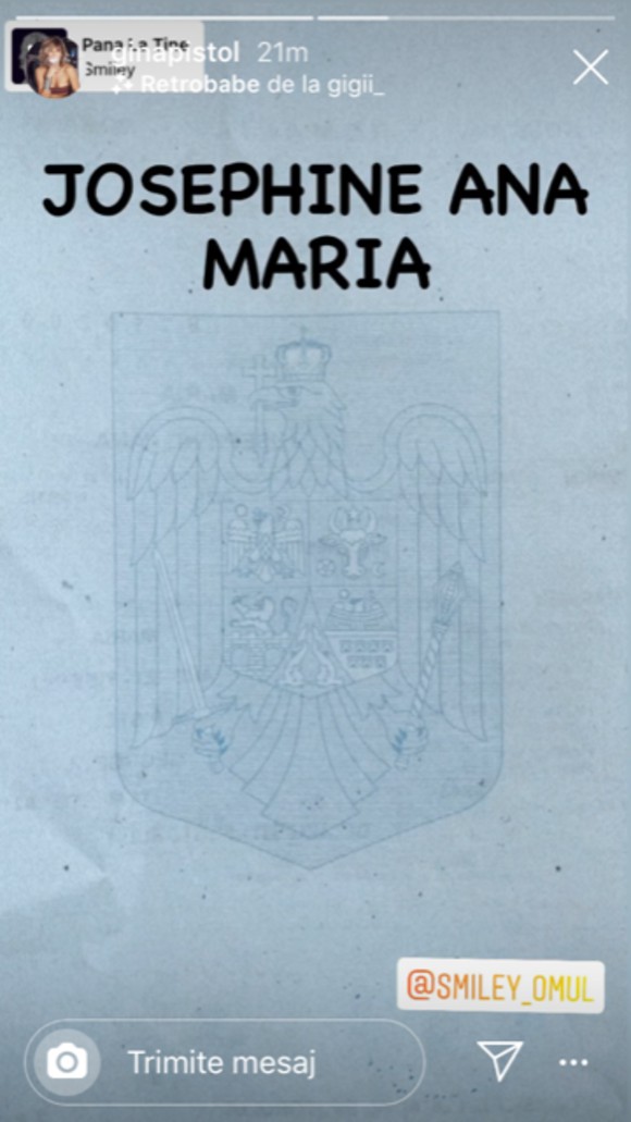Smiley și Gina Pistol au anunțat numele fetiței. Care este semnificația ...