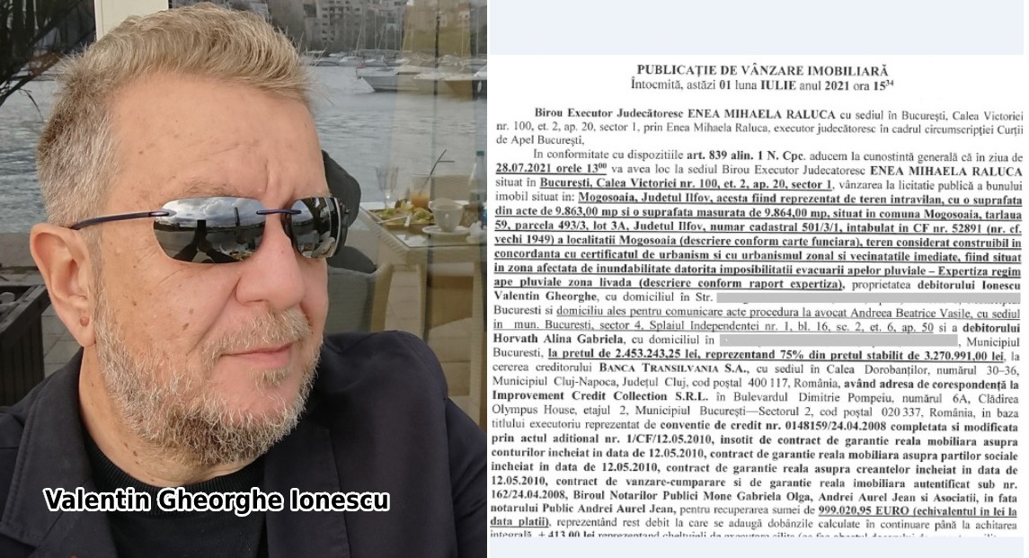 Valentin IONESCU, din dosarul Retrocedărilor, PIERDE terenul din ...