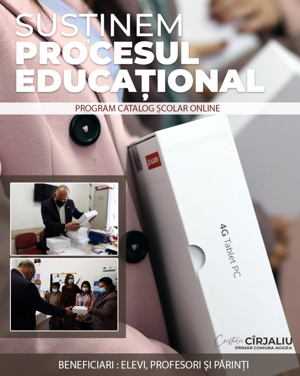 Primăria Agigea: ”Stimularea și îmbunătățirea procesului educațional ...