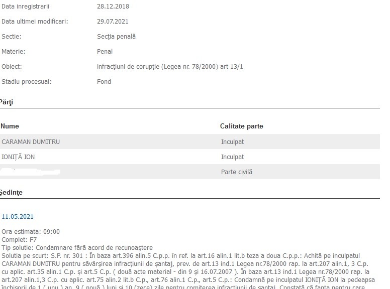 Se judecă apelul în dosarul de șantaj al fostului primar din Agigea ...